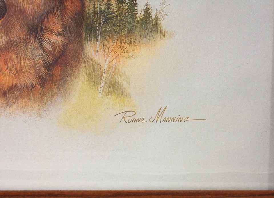 Ruane Manning two prints "Deer" Portraits- Vintage | eBay