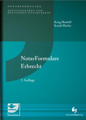 Walter Krug (u. a.) | NotarFormulare Erbrecht | Buch | Deutsch (2023 ...