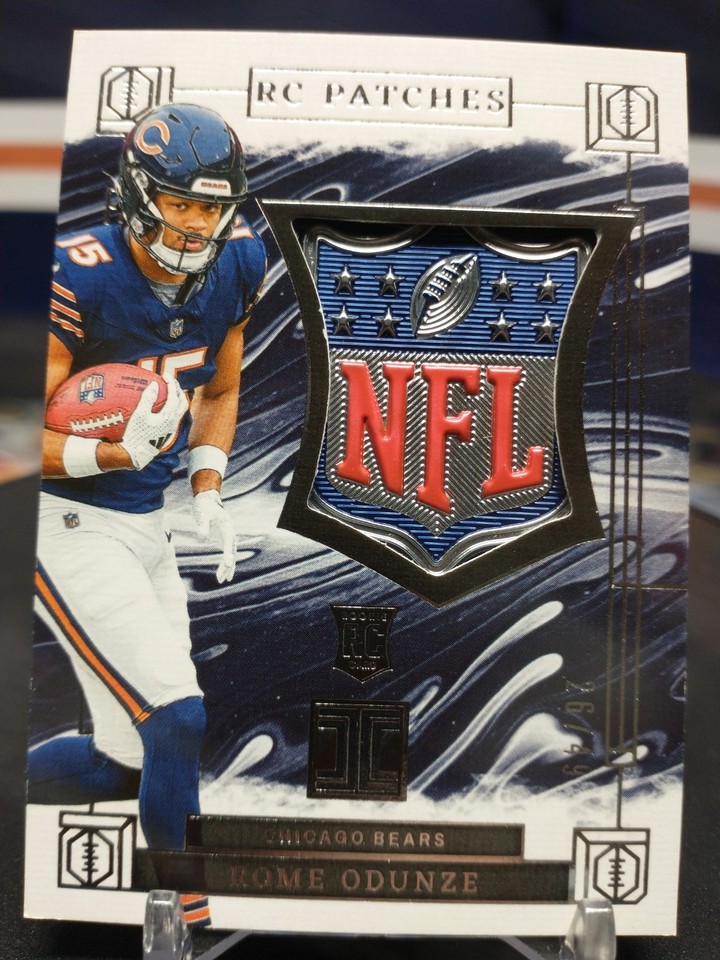 2024 Panini Impeccable RC Patches /49 Rome Odunze NFL Shield Logo* READ ...
