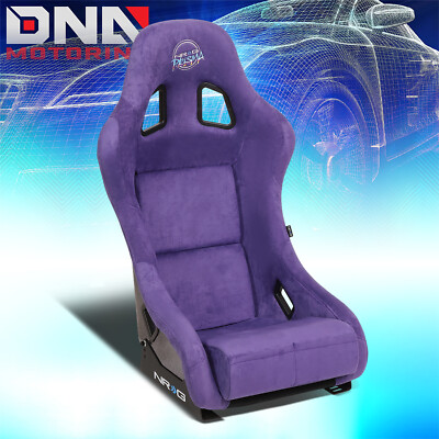 NRG INNOVATIONS PURPLE ALCANTARA FULL BUCKET RACING SEAT MEDIUM FRP ...