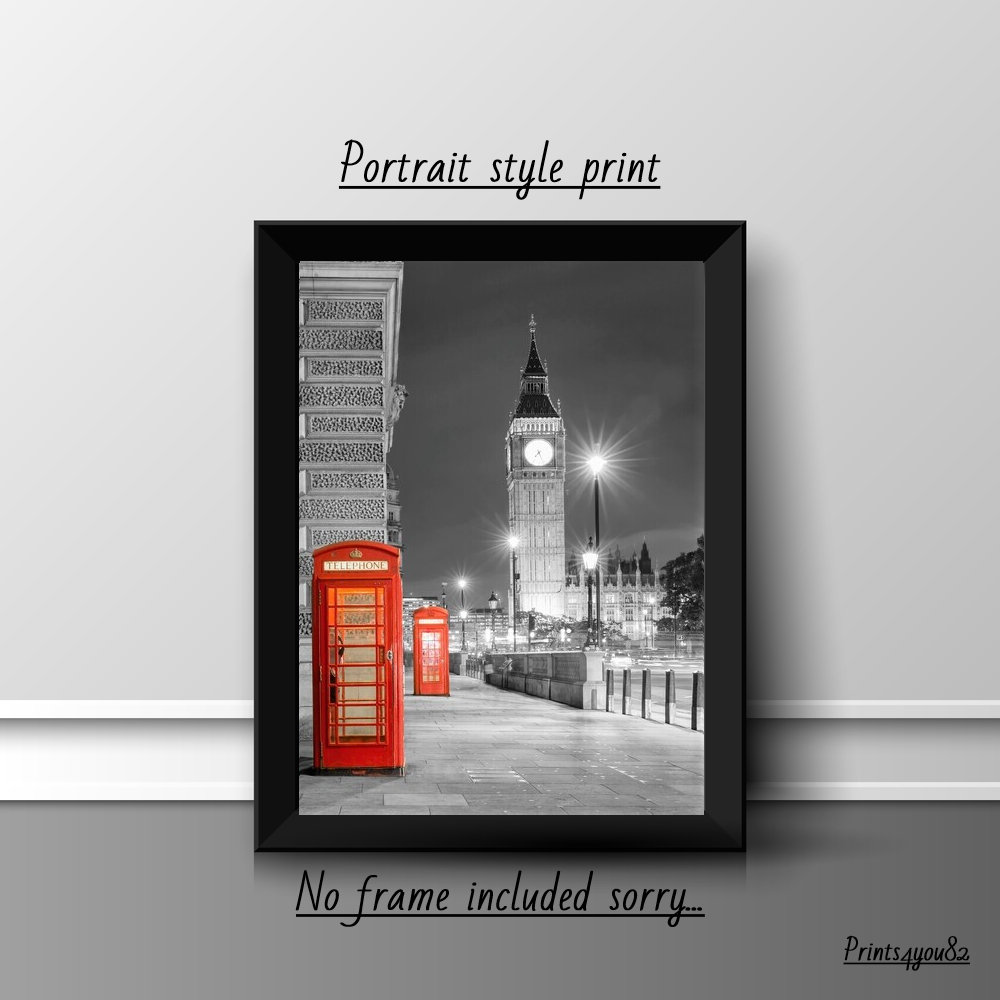 LONDON ENGLAND A4 PRINT POSTER PICTURE WALL ART HOME DECOR UNFRAMED ...