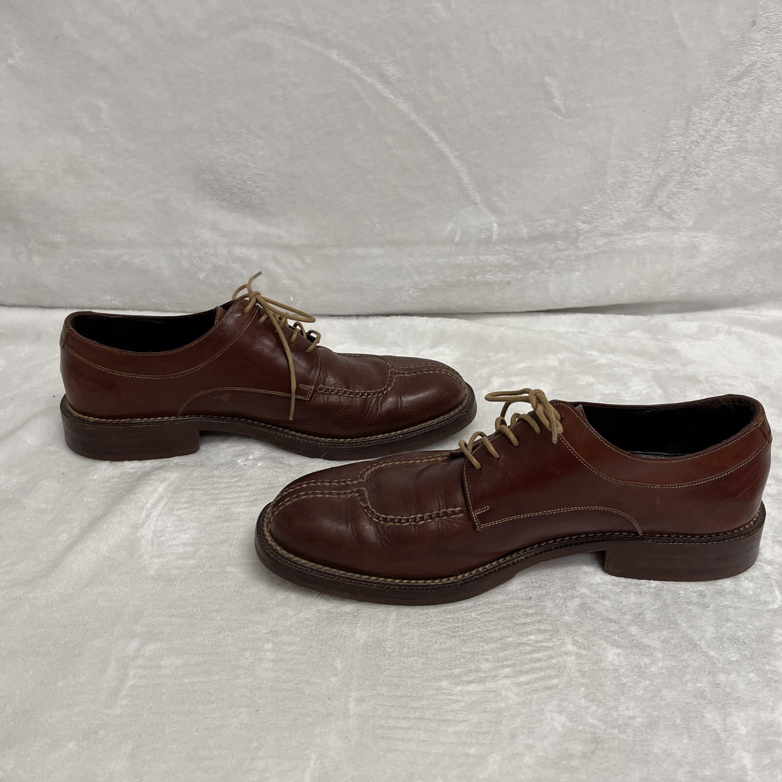 Cole Haan Shoe Lace Up Tie Brown Air Men's 9 1/2 D Leather Casual ...