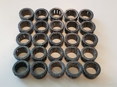 25 Pieces Heyco SB-562-7 Black Knock Out Snap Strain Relief Bushing ...