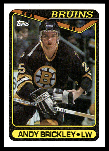 1990-91 Topps Andy Brickley #88 Boston Bruins NHL Hockey | eBay