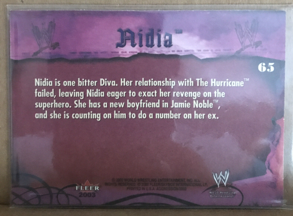 Nidia 2003 Fleer WWE Aggression Card #65 | eBay