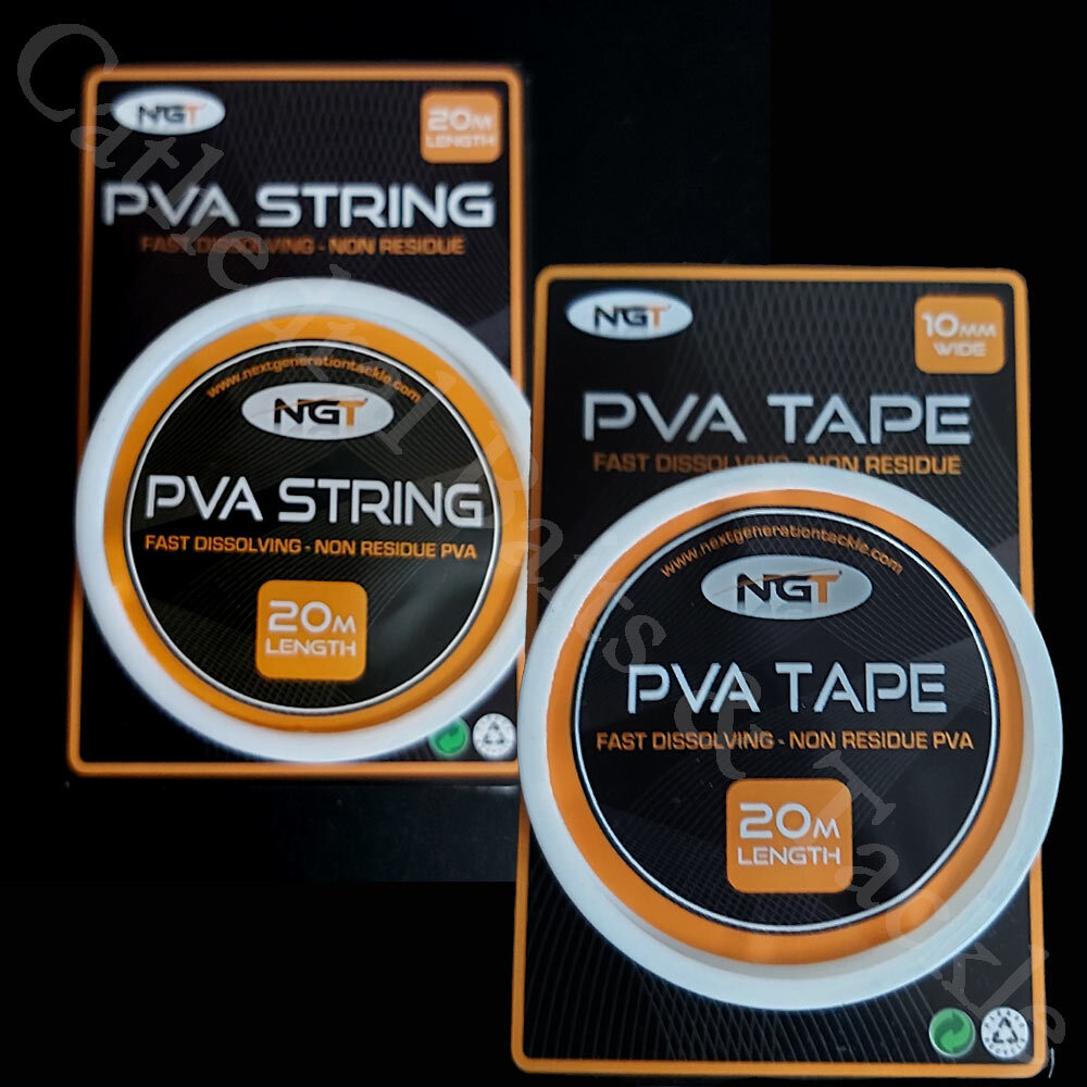 NGT PVA String or Tape 20m Fast Dissolving Non Residue Carp Course ...
