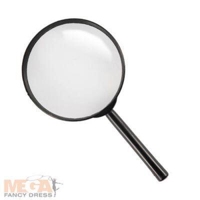 Magnifying Glass (17.5cm) Detective Inspector Fancy Dress Costume ...