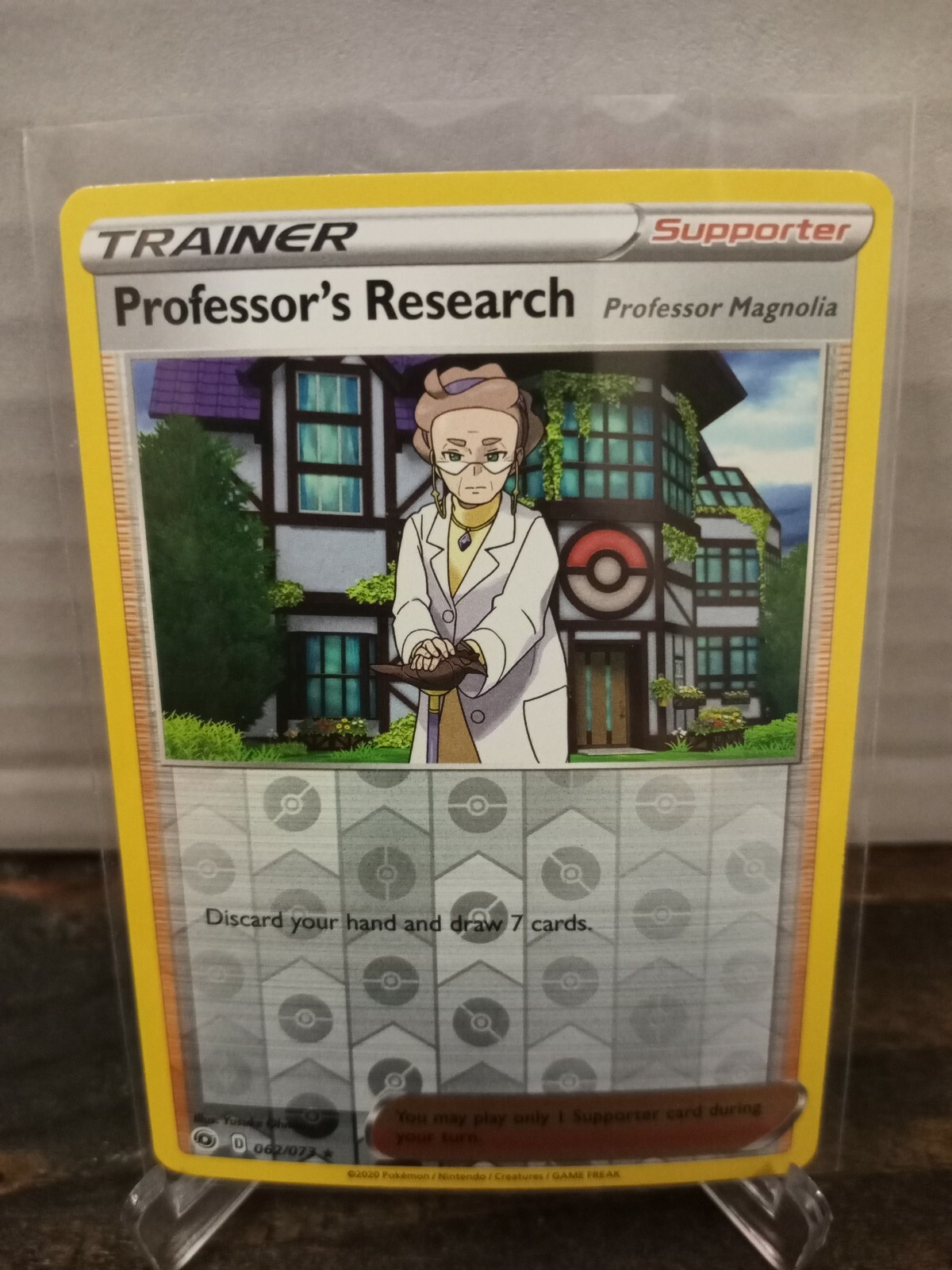 Pokemon Rare Reverse Holo Professor's Research Card 062/073 Champion's ...