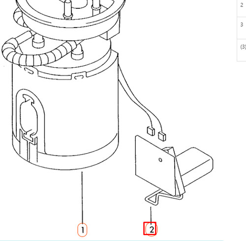 NEW VOLKSWAGEN TRANSPORTER T5 FUEL SENDER 7E0919673C ORIGINAL 7E0-919 ...