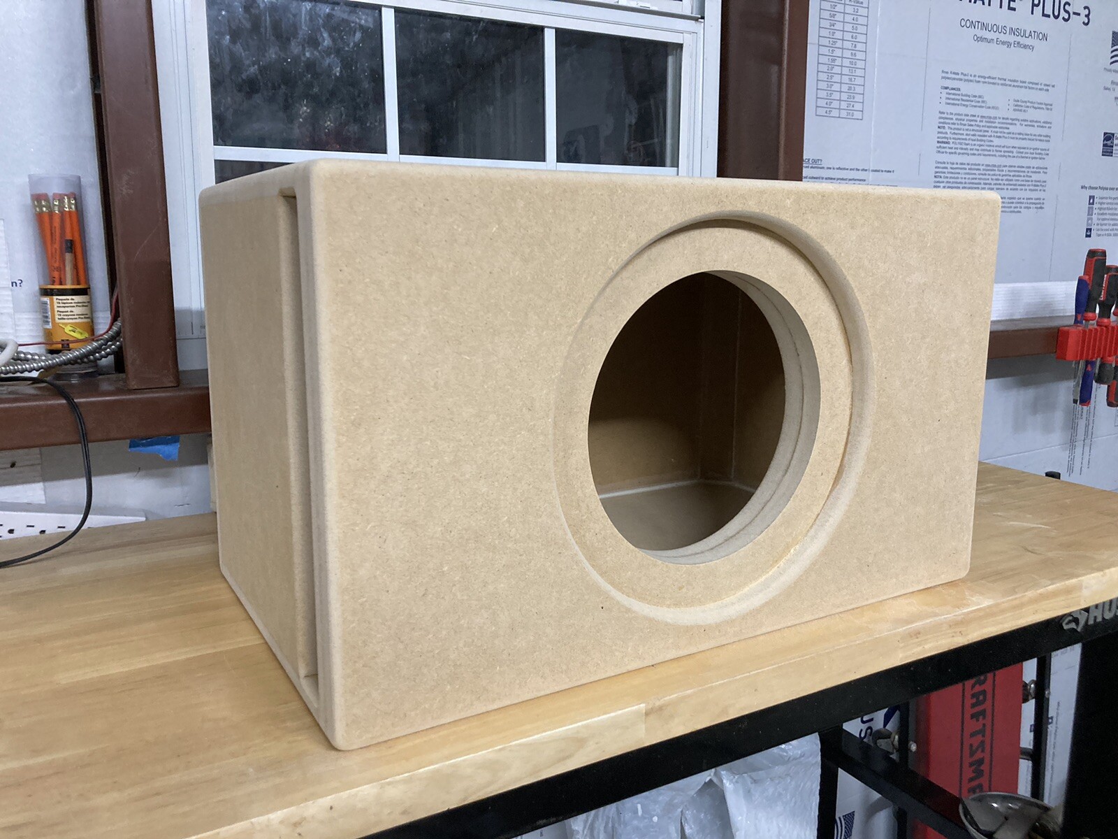 Custom JL Audio 10W7 Flush Mount Subwoofer Enclosure/Speaker Box 32Hz ...