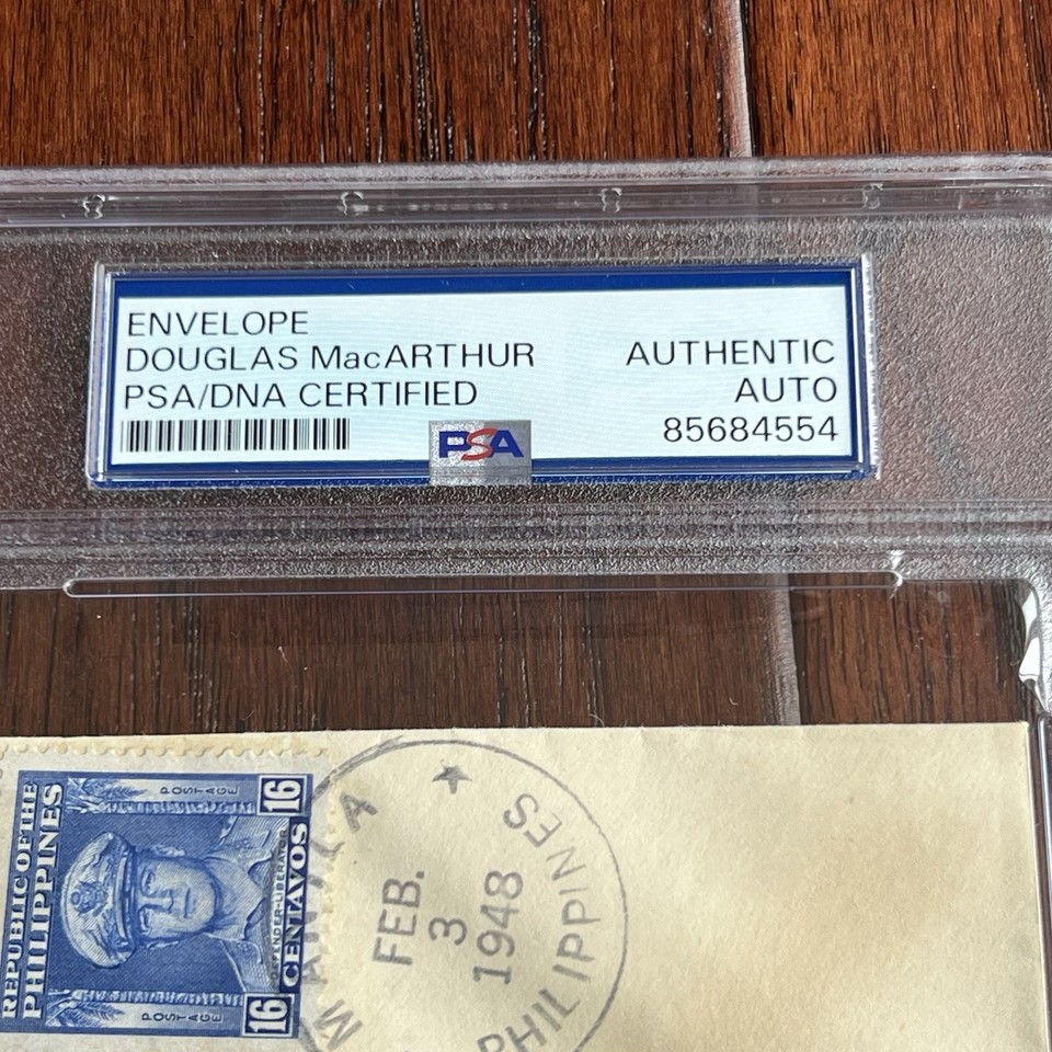 DOUGLAS MacARTHUR * PSA * Autograph PHILIPPINES LIBERATOR FDC Signed ...