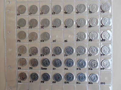 1966 - 2019 Full 5c Collection Australian Five Cent Coins +rare 1972 ...