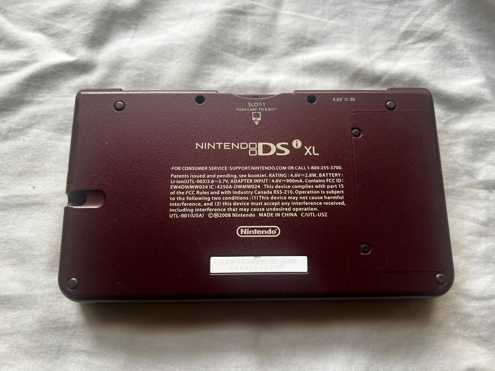 Nintendo DSi XL Launch Edition 256MB Handheld System - Burgundy for ...