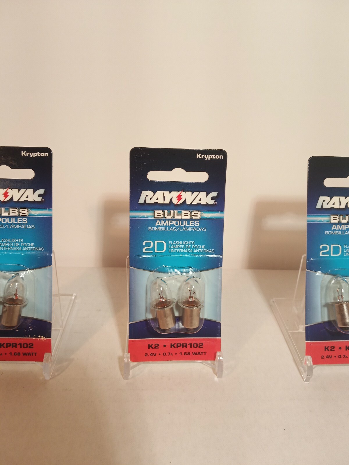 Lot Of 6 Rayovac Krypton Bulbs- Flashlight Bulbs K2-2 KPR102 New ...