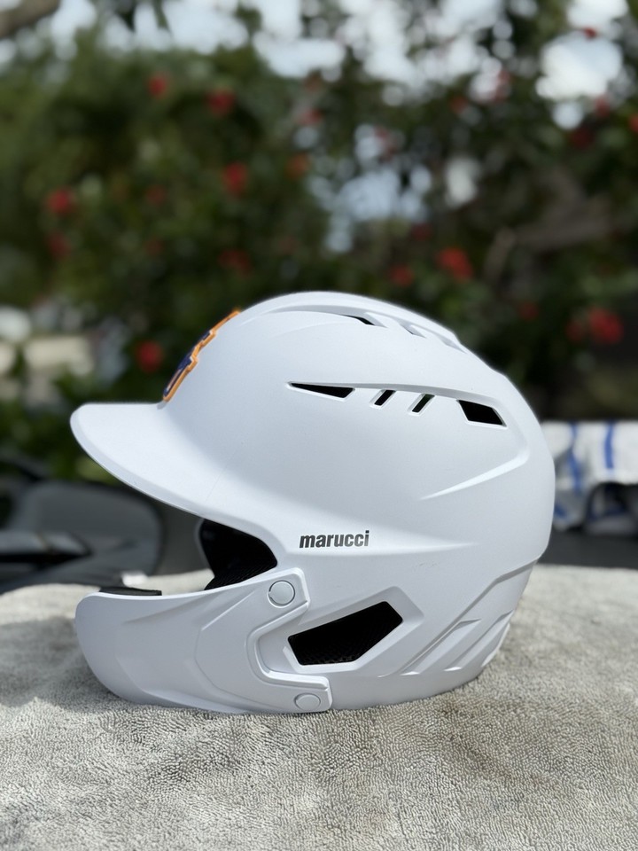 LSU TIGERS WHITE CUSTOM MARUCCI BASEBALL BATTING HELMET NEW | eBay