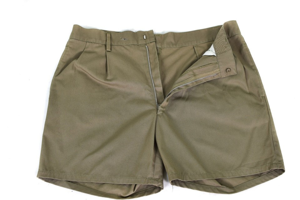 Genuine Italian army shorts Khaki Chino Military combat field bermuda ...