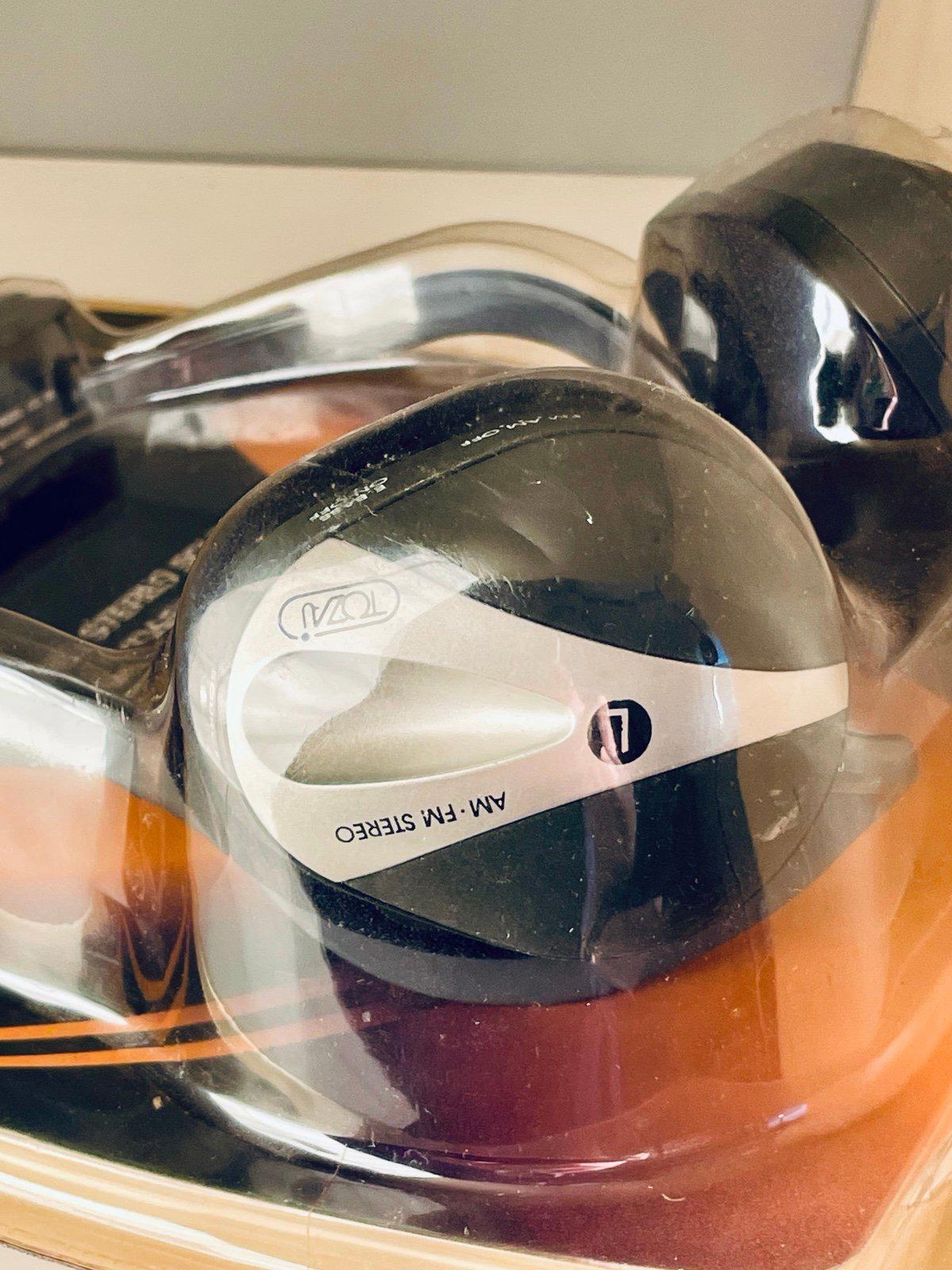 Vintage Tozaj AM/FM Stereo Radio Headphones New Sealed | eBay