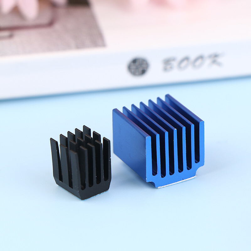4Pcs 3D Printer Parts Blue Motor Driver Module Heat Sinks with Glue ...