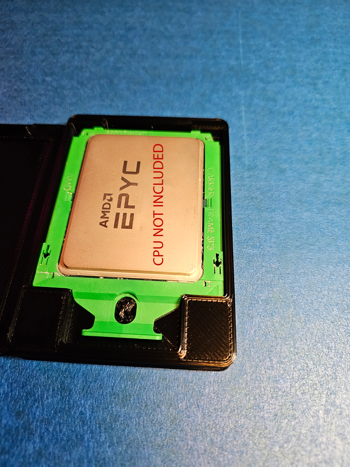 AMD SP3 CPU Tray/carrier single CPU 3D Printed TRAY only ESD-Safe ...