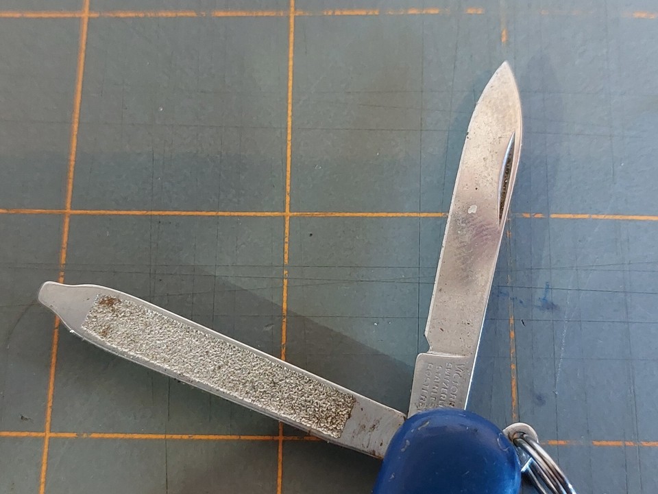 Blue Victorinox Swiss Army Knife Mini Advertising FlowMole | eBay