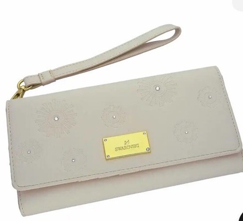 Swarovski Crystal Travel Wallet Ivory Clutch Purse | eBay