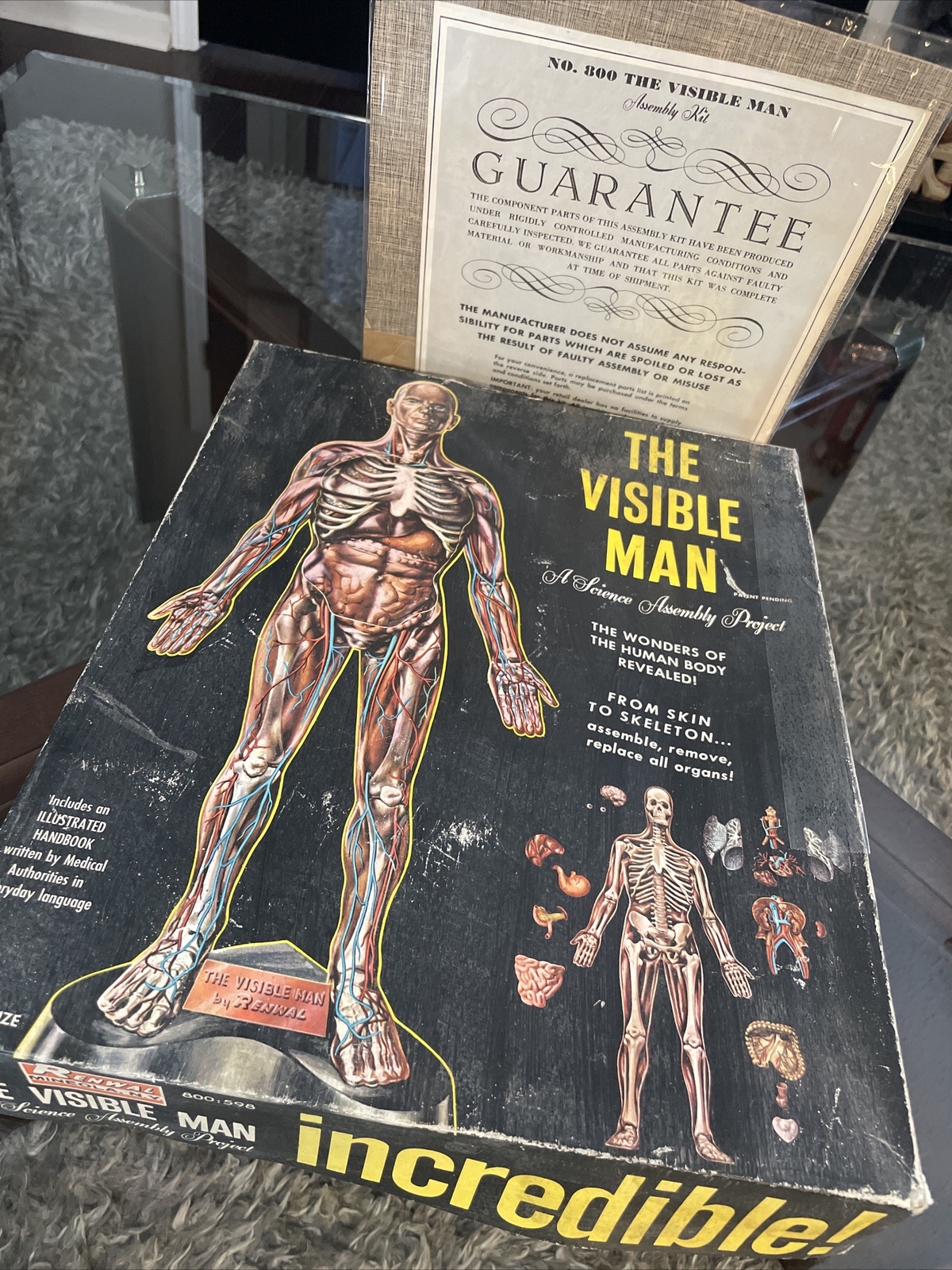 Vintage 1959 Renwal The Visible Man Model Kit Complete 800 598 for sale ...