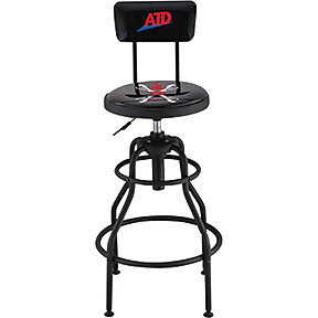 Swivel Shop Stool w/ Backrest | eBay