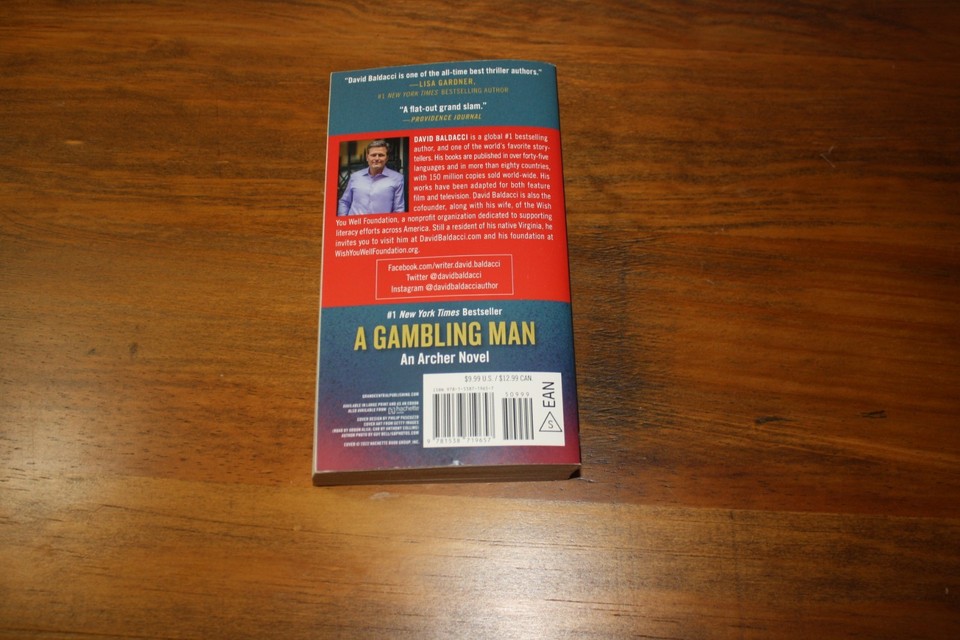 A Gambling Man (Aloysius Archer series) - Paperback By Baldacci, David ...