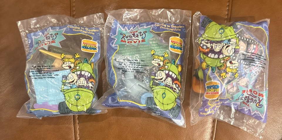 RUGRATS MOVIE BURGER KING KIDS CLUB TOY 1998 Baby Dil Dactar Glider ...