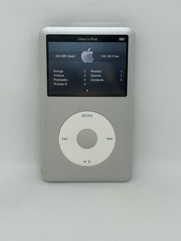 Apple iPod Classic 6th Generation 160GB Silver Model A1238 Small Screen ...