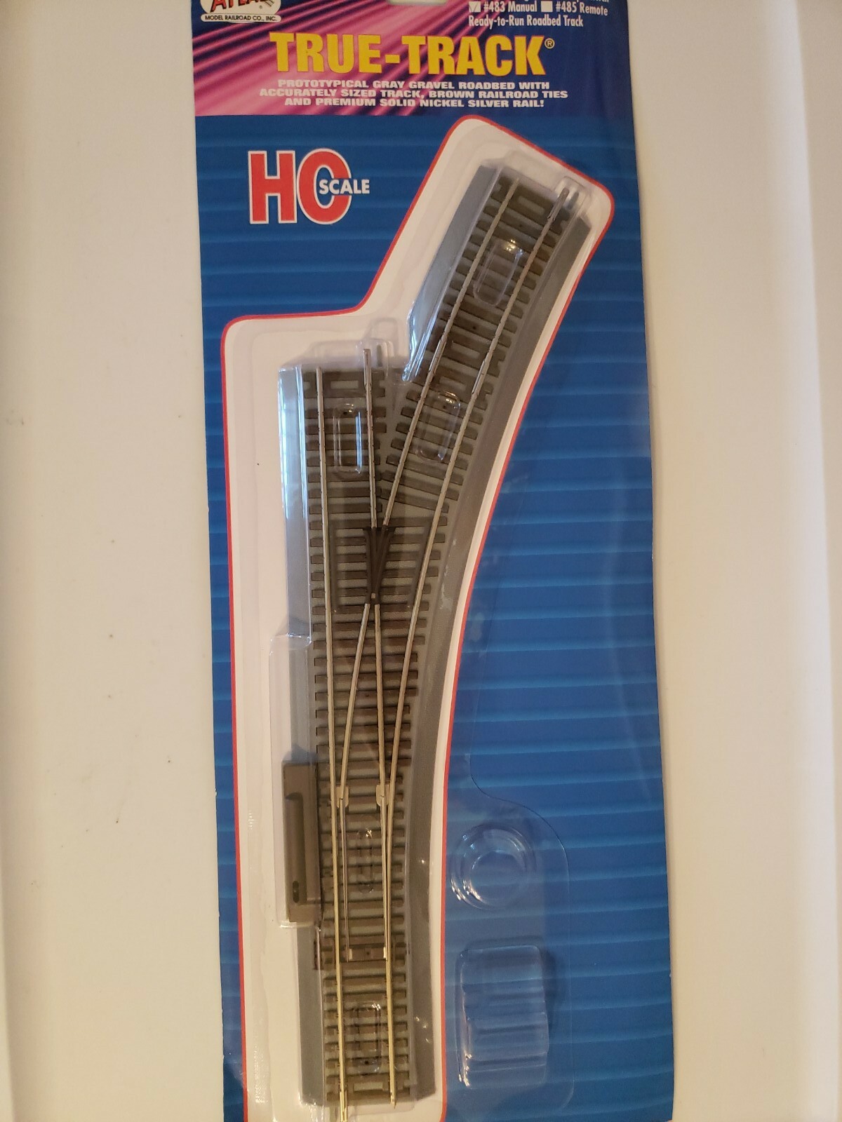 Atlas HO Scale True-Track 22" Manual Right-Hand Turnout/Switch Train ...