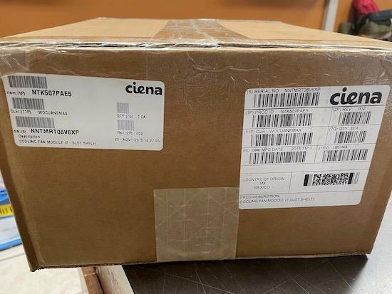 CIENA NTK507PAE5 COOLING FAN MODULE (7-SLOT SHELF) | eBay