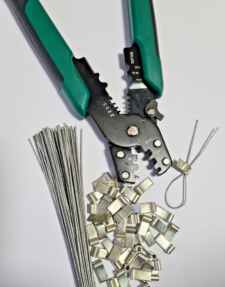 50Pk ELECTRIC METER FLAG SECURITY TAMPER SEALS & WIRES & SEALING ...