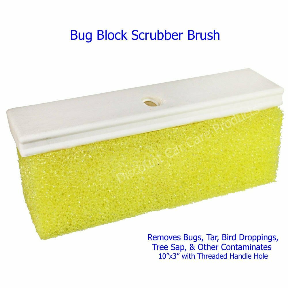 Bug Block Scrubber Sponge Brush Removes Bugs, Tar, Bird Droppings ...