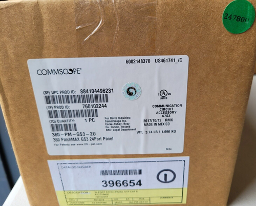 NEW Commscope 360-PM-GS3-2U-24 Systimax GigaSPEED XL PatchMax Cat 6 U ...