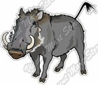 Common Warthog Pig Hog Wild Boar Car Bumper Window Vinyl Sticker Decal ...