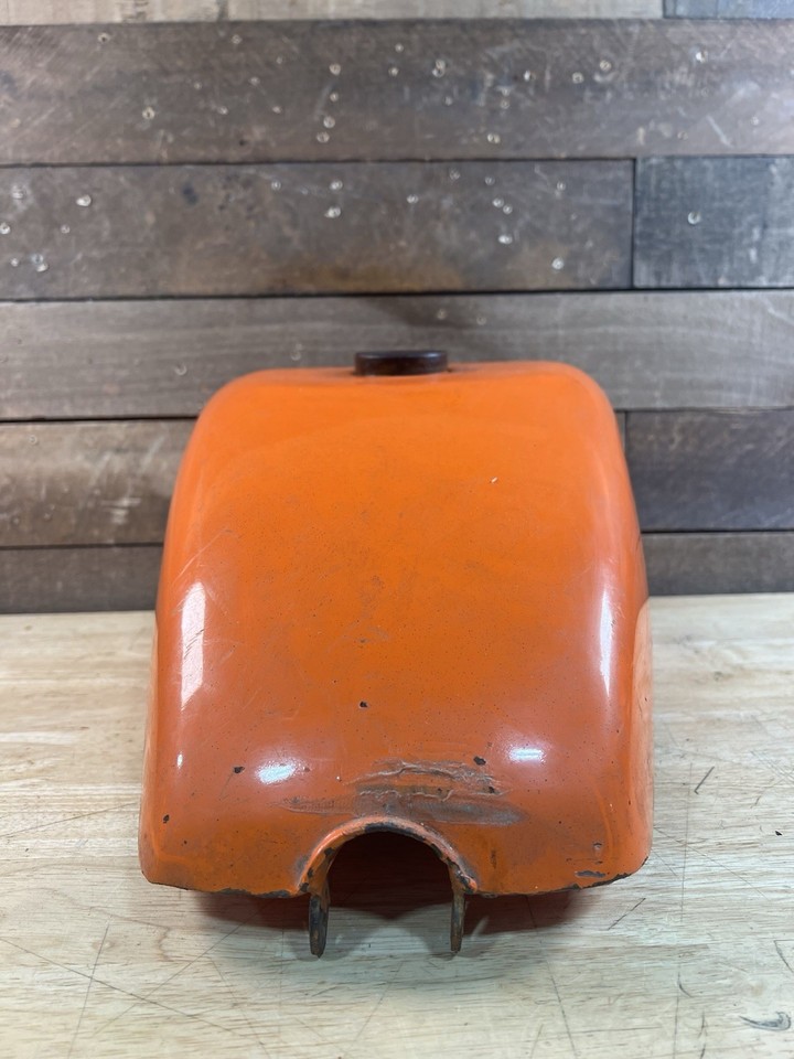 Vintage Harley Davidson Sportster Metal Gas Tank Orange | eBay