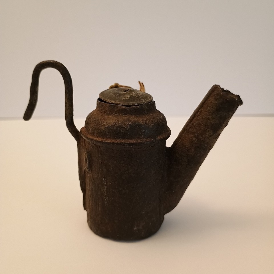 Antique Coal Miner Oil Wick Cap Lamp "Tea Pot" Hat Light Mining, No Wick, Metal | eBay