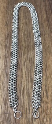 925 Silver Chain Mail Necklace 41.6g | eBay UK