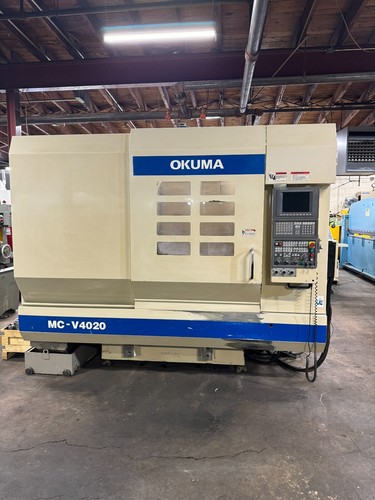 Okuma MC-4020 VMC SMW 4th Axis Coolant Threw Spindle, low hours, new X ...