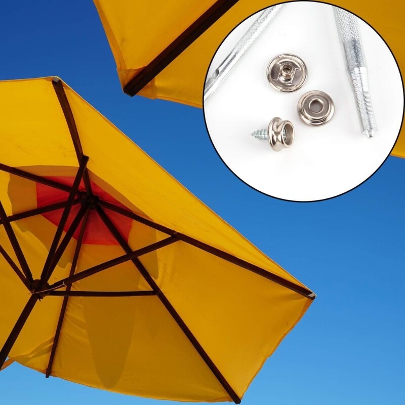 150Pcs/Set Snap Fasteners 15mm Popper Press Studs Screw Furniture ...