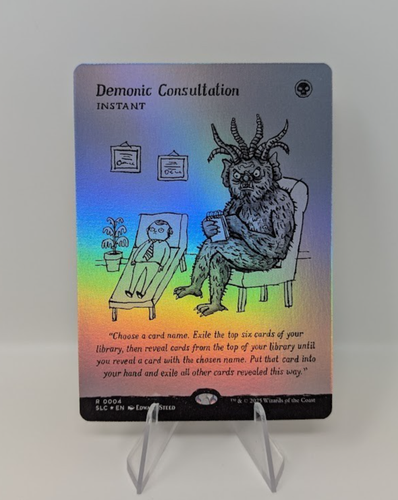 Demonic Consultation -Regular Foil MTG Secret Lair Countdown Kit Magic ...