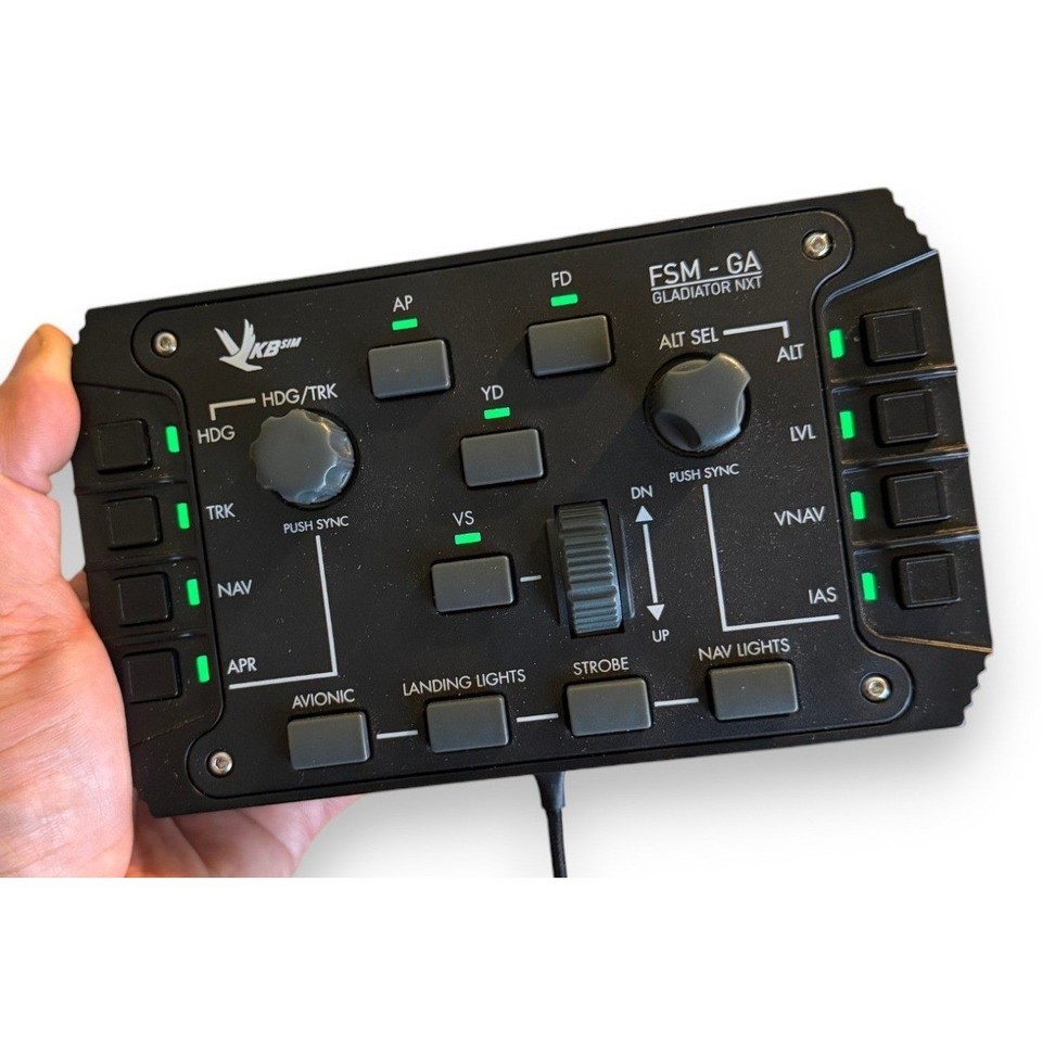 VKBSIM GNX FSM-GA Front Switchboard Module General Aviation VKB Flight ...