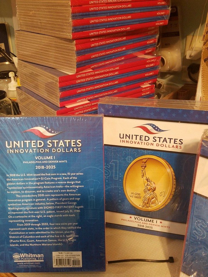 Whitman Folder +58 Coin 2018-2025 P&D American Innovation Dollar ...