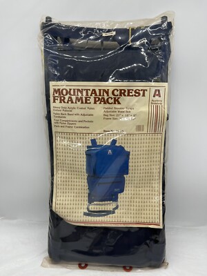 New Vintage MOUNTAIN CREST Frame Backpack #1730 Heavy Duty Camping ...
