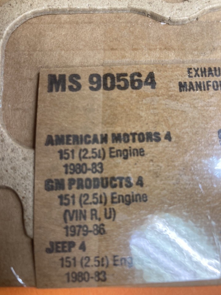 FEL-PRO MS90564 1979-86 AMER MOTORS GM, JEEP 4 CYL, 151 EXHAUST GASKET ...