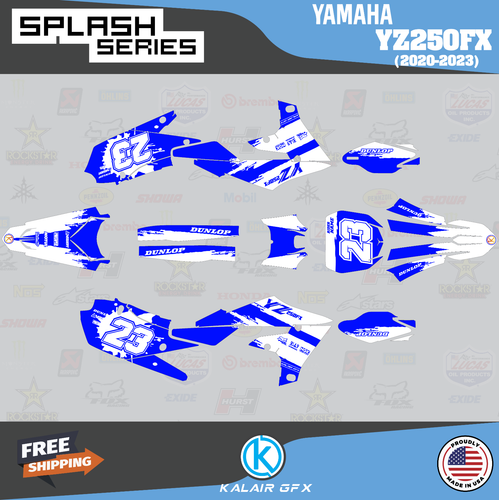 Graphics Kit for Yamaha YZ250FX 2020 2021 2022 2023 Splash Series ...