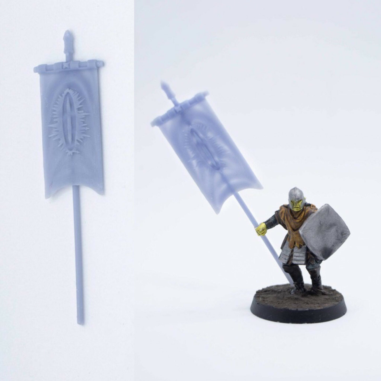 Pack of 1 RESIN Orc Grand Army Banner, Saga, isengard, Mordor | eBay UK
