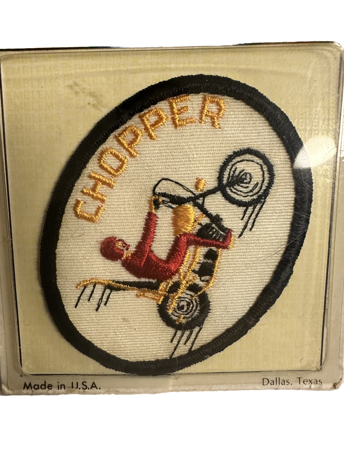 Vtg Chopper Motorcycle Biker Jacket Patch New In Package 1970s Rainbow ...