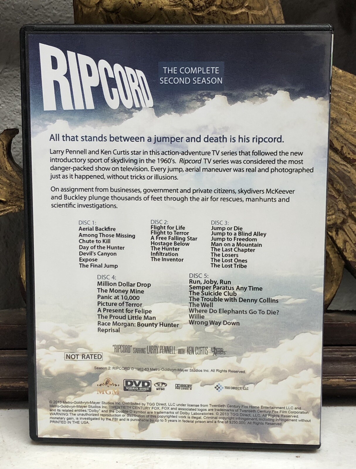 RIPCORD THE COMPLETE SECOND SEASON TV SHOW 5-DVD SET DIGITAL REMASTER ...